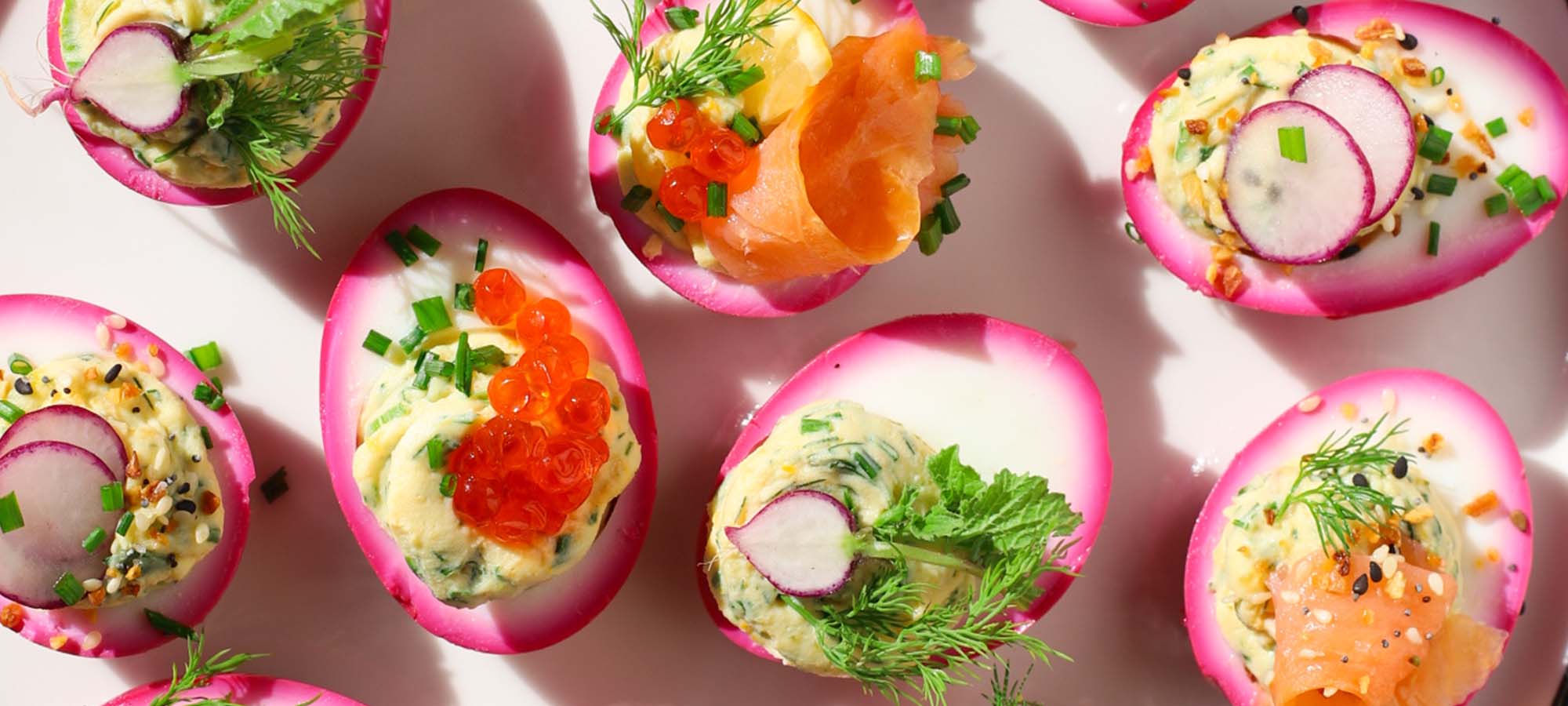 Herby-Beet Deviled Eggs | Vermont Creamery