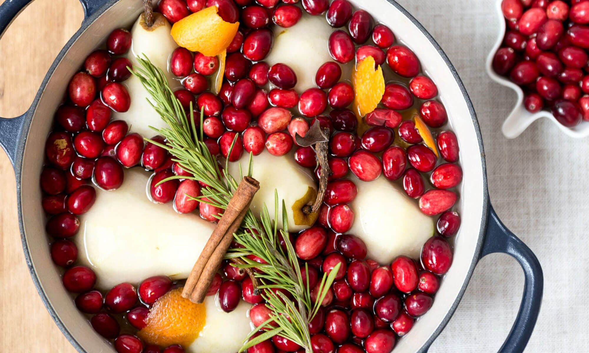 Cranberry Poached Pears with Mascarpone | Vermont Creamery