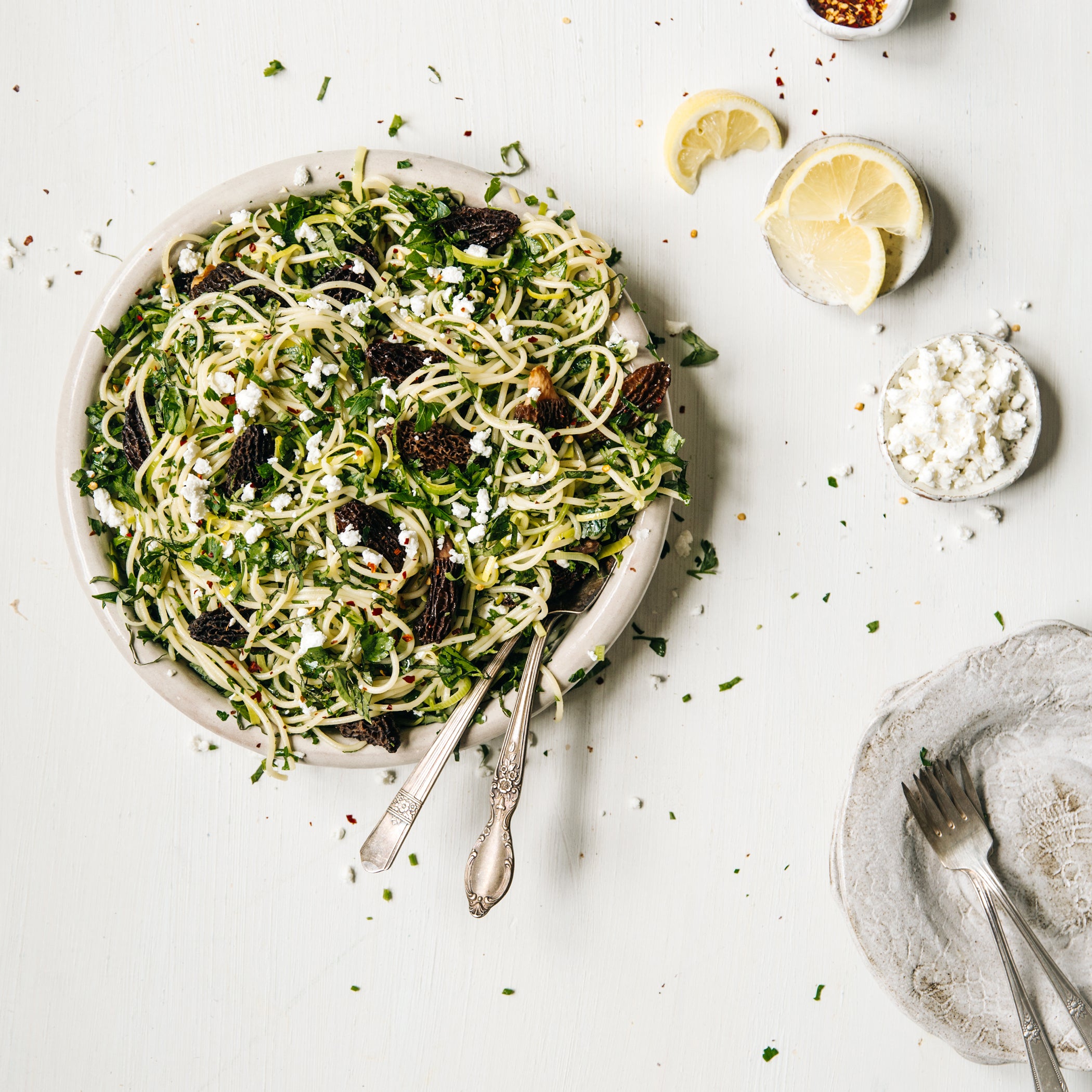 Herbed Pasta with Morel Mushrooms | Vermont Creamery